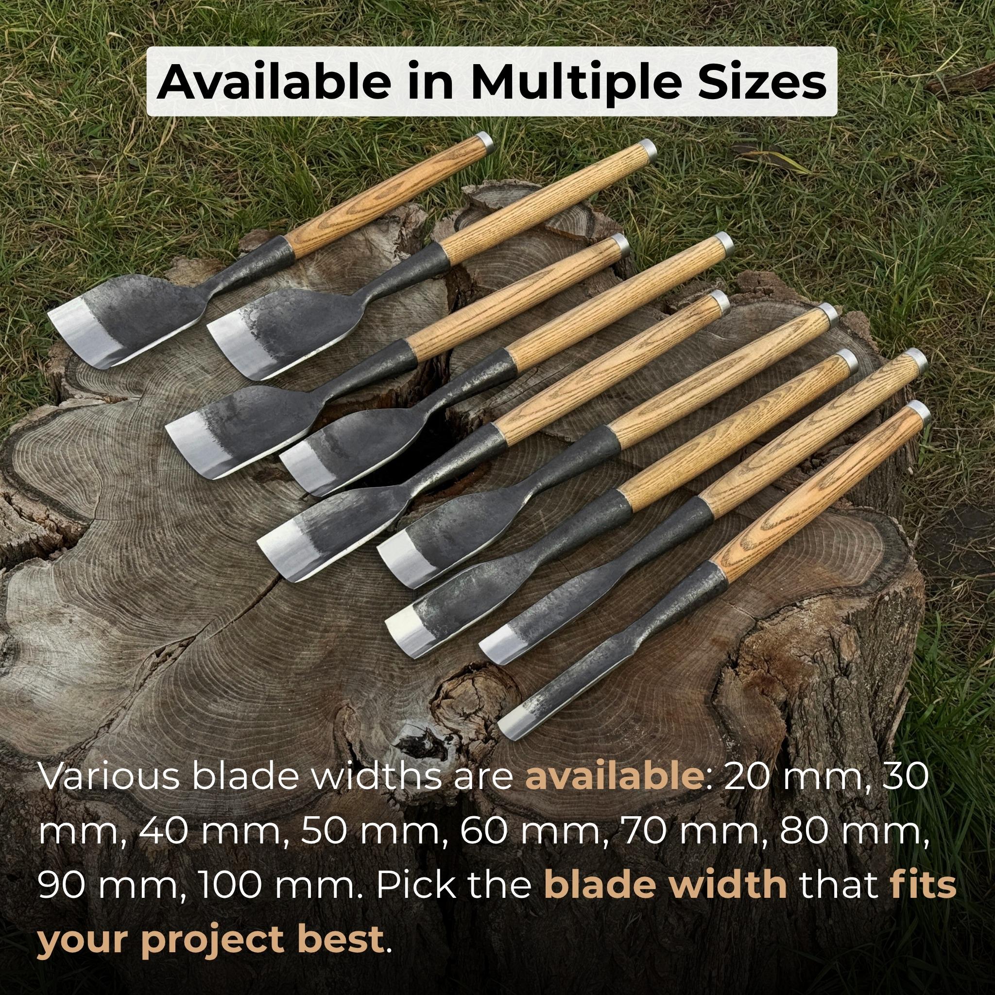 Timber Framing Rounded Chisel. Sharp Blade. Hand Forged From Hardened ...