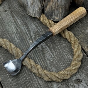 Hand-forged Spoon Carving Gouge – Razor Sharp 52100 Carbon Steel Blade ...