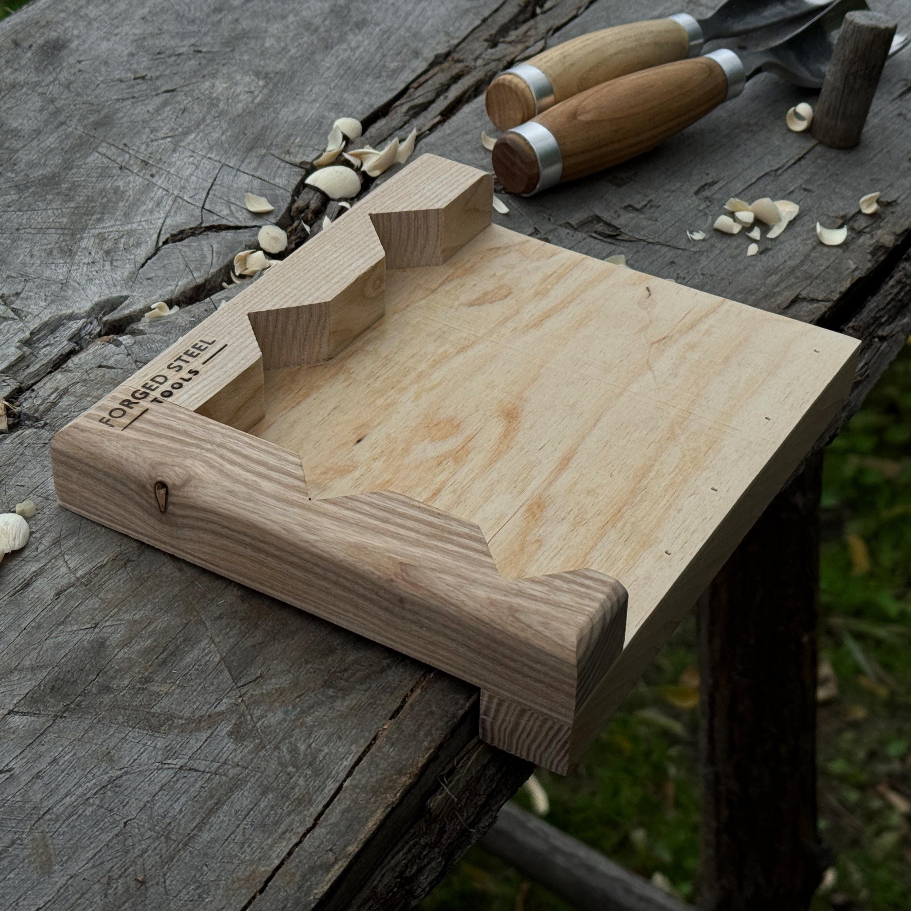 Bench Hook for Wood Carving and Chiseling. Wooden Work Support for ...