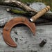Hand Forged Crescent Moon Sickle for Gardening – 52100 Carbon Steel ...