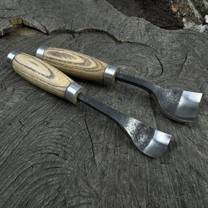 Hand-forged Spoon Carving Gouges – Choose Your Size or Set of 2 – Sharp ...