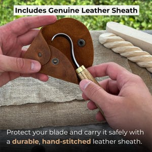 Forged Hook Knife for Wood Carving. Sharp Carbon Steel Blade, Ash Wood ...