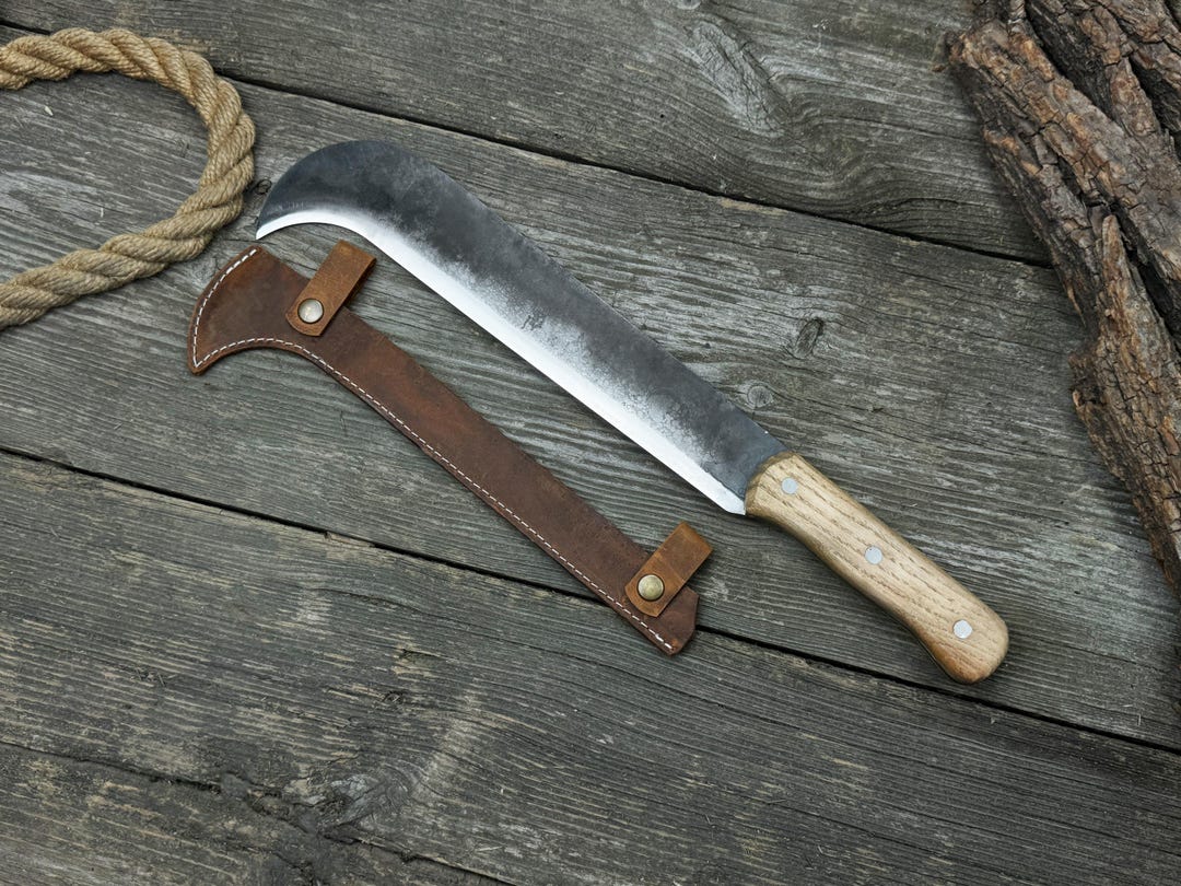 Camping Machete. Razor Sharp Blade. Hand Forged From Hardened Carbon ...