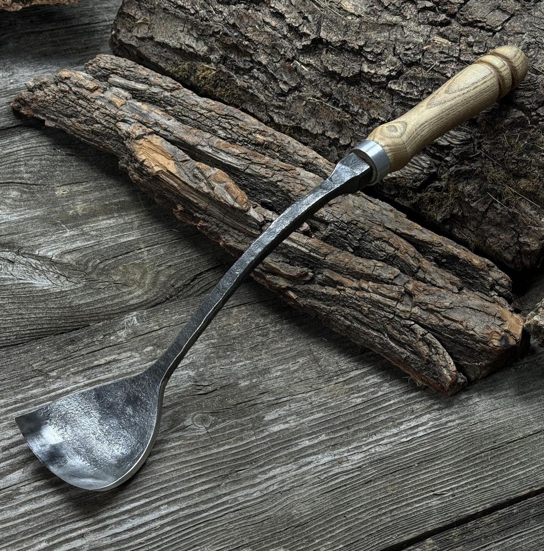 Hand-forged Big Swan Neck Gouge – Razor Sharp Carbon Steel Blade – Bowl ...