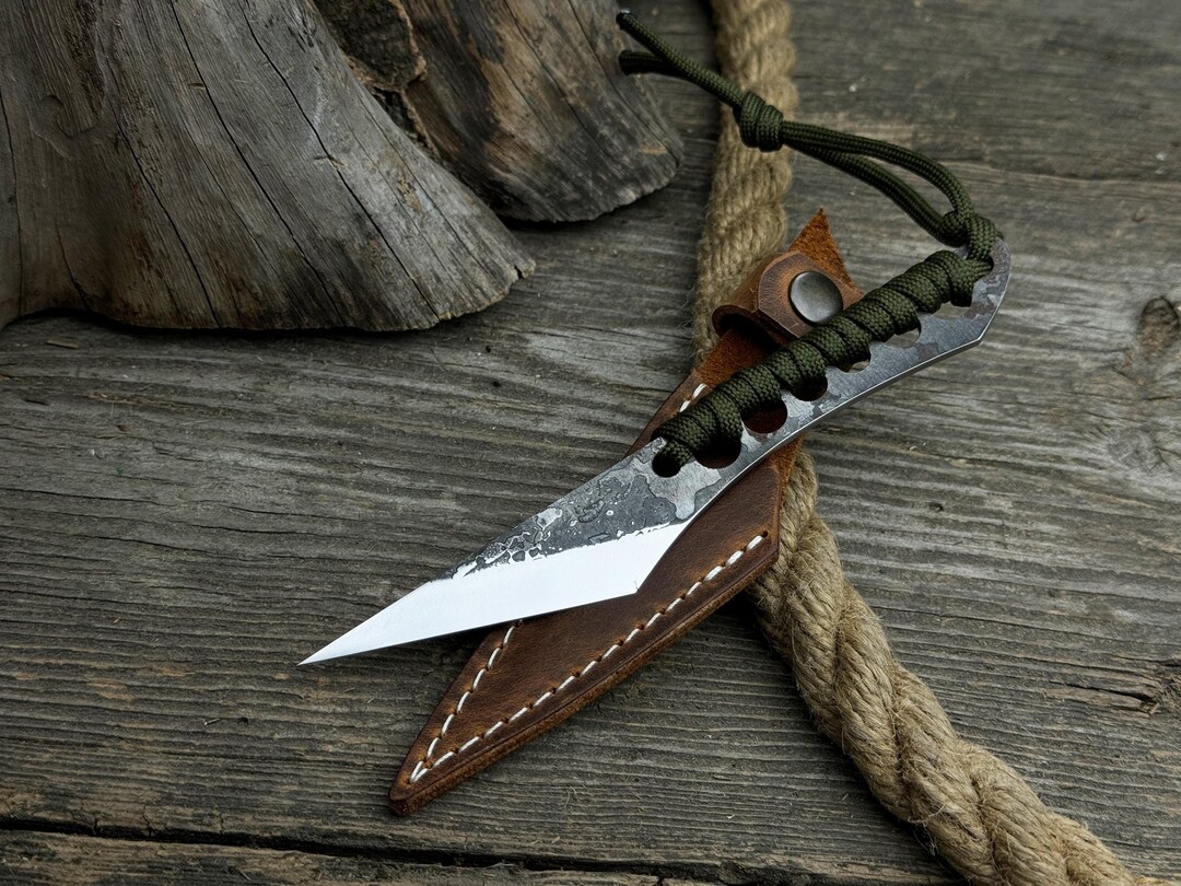 Small Throwing Knife. Balanced Blade. Hand Forged From Hardened Carbon ...