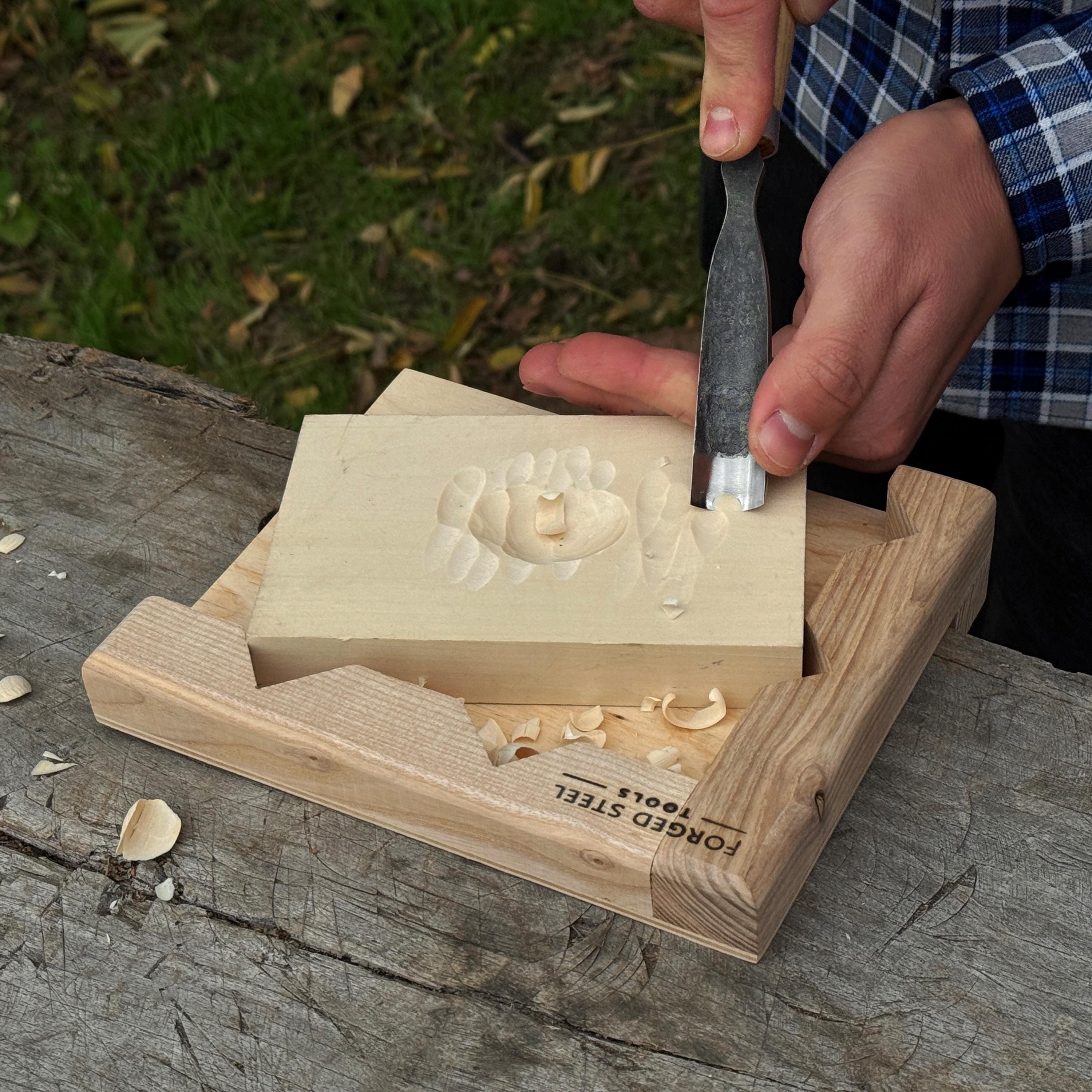 Bench Hook for Wood Carving and Chiseling. Wooden Work Support for ...