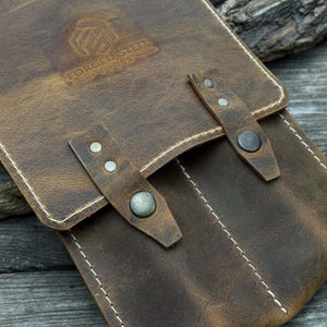 Genuine Leather Chisel Case With 2 Pockets. Leather Crazy Horse. Tool ...