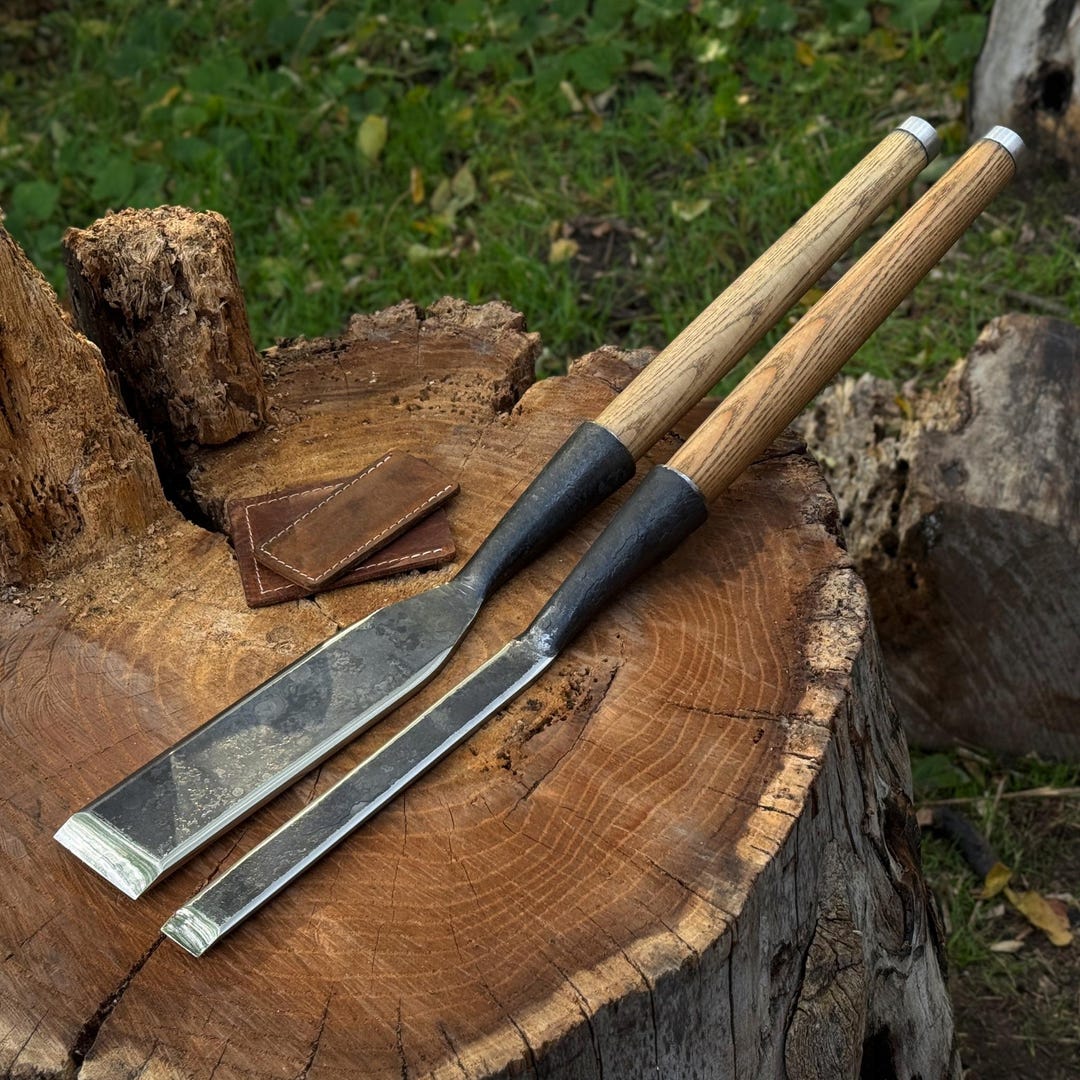 Forged Timber Framing Chisels – 52100 Carbon Steel Blades, Ash Handles ...