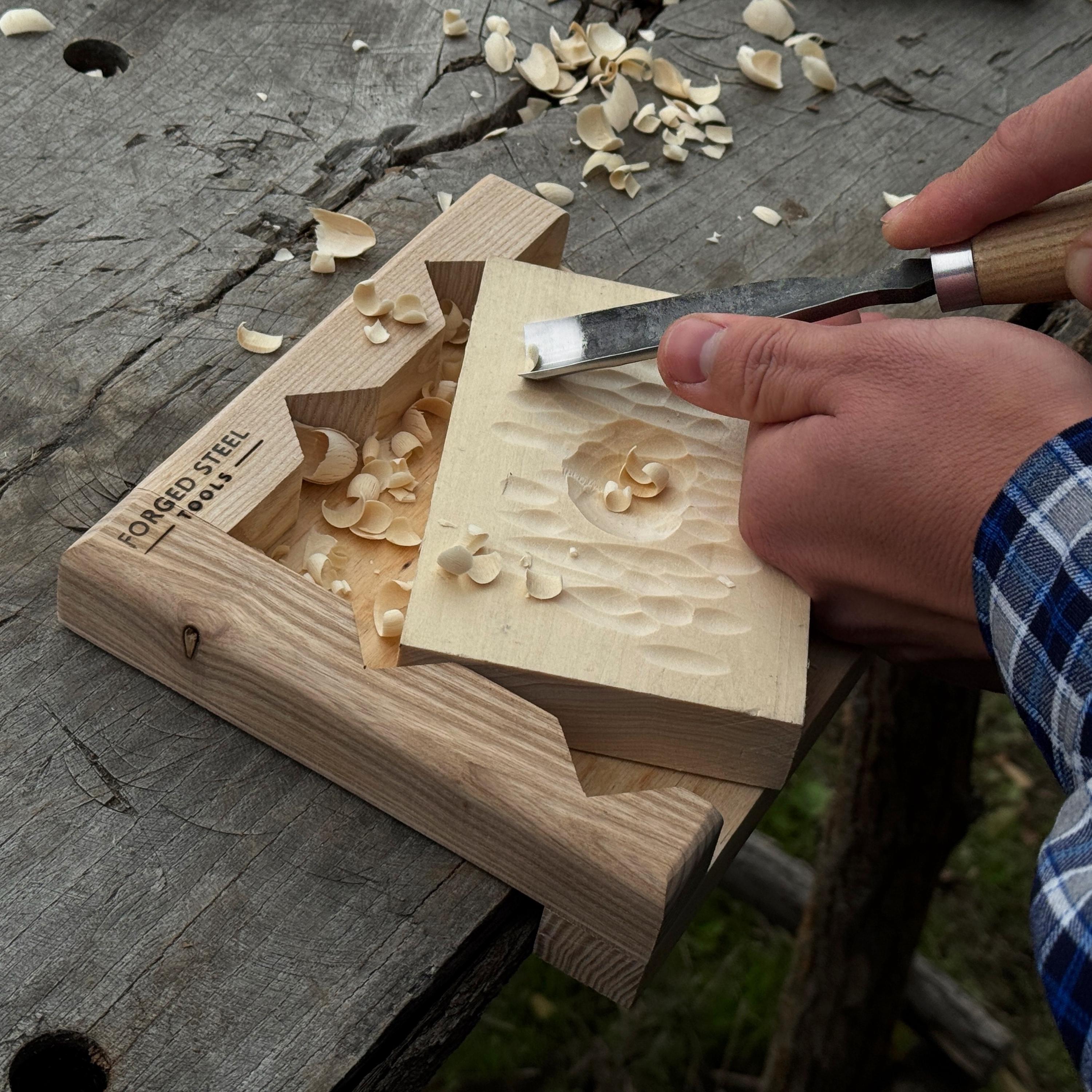 Bench Hook for Wood Carving and Chiseling. Wooden Work Support for ...