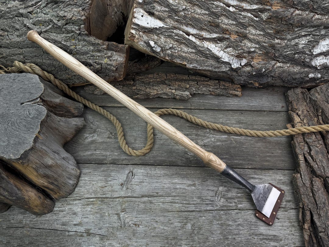 Icebreaker for Outdoor Tasks. Sharp Carbon Steel Blade, Ergonomic Ash ...