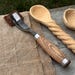 Hand-forged Bent Gouge – 52100 Carbon Steel Blade, Ash Wood Handle ...