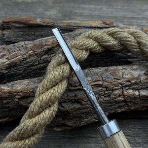 Small Wood Carving Gouge With Palm Handle. Sharp Carbon Steel Blade ...