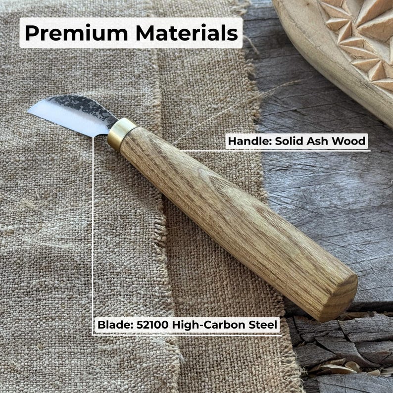 Small Chip Carving Knife. Razor Sharp Blade. Hand Forged From Hardened ...