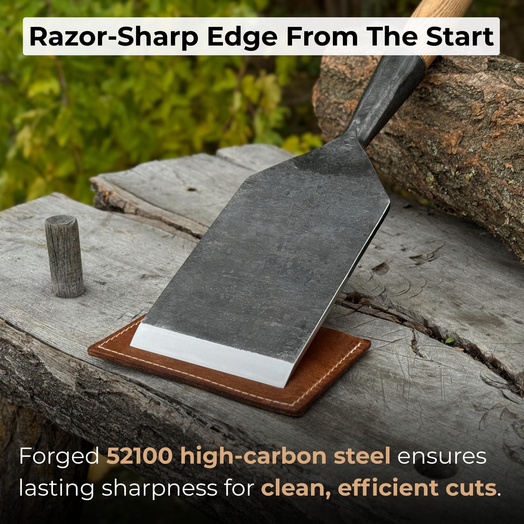 Timber Chisel (slick Chisel) – 52100 Carbon Steel Blade, Ash Handle ...