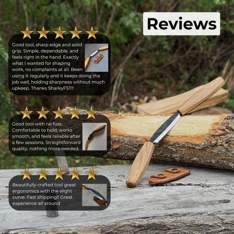 Small Drawknife for Wood Projects. Sharp Carbon Steel Blade, Ash Wood ...