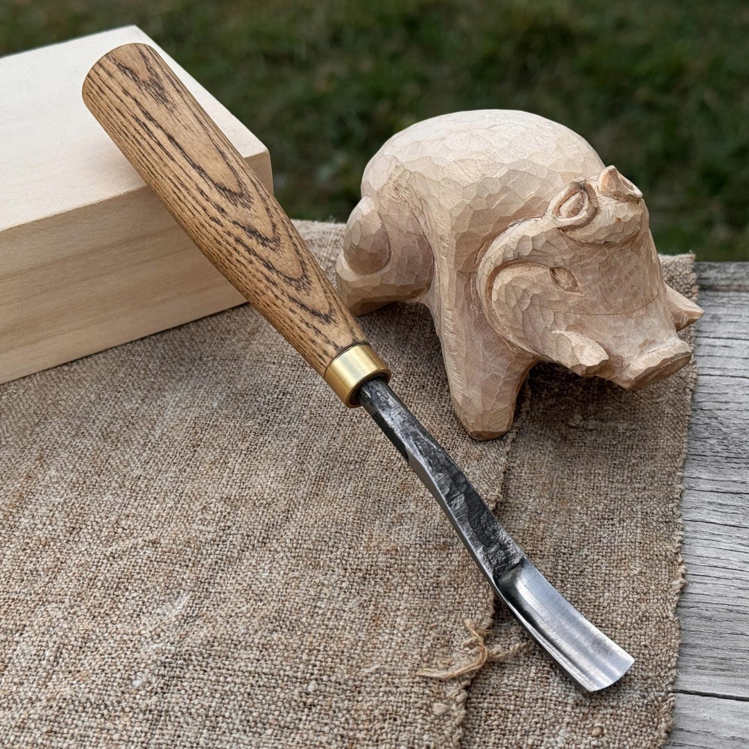 Forged Detail Carving Gouge for Wood Projects. Sharp Carbon Steel Blade ...