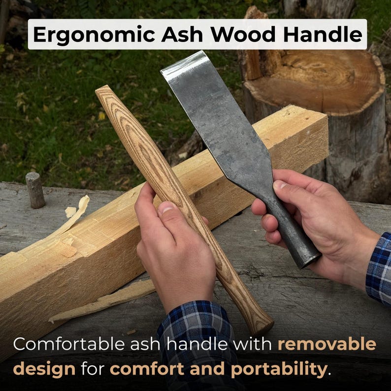 Timber Framing Slick Chisels – 52100 Carbon Steel Blades, Ash Handles ...