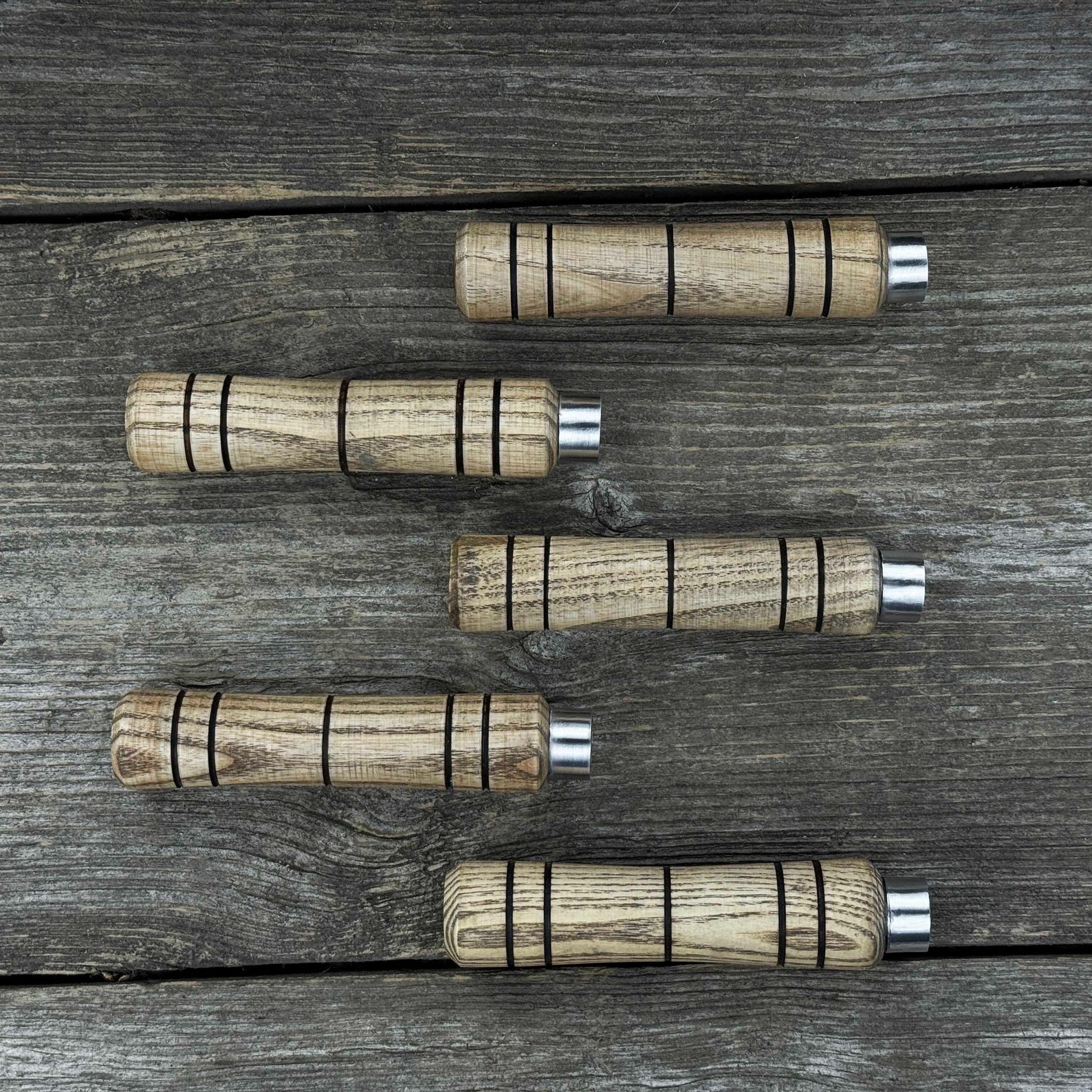 Set of 5 Handcrafted Ash Wood Replacement Handles – Universal Set for ...