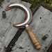 Hand Forged Crescent Moon Sickle for Gardening – 52100 Carbon Steel ...