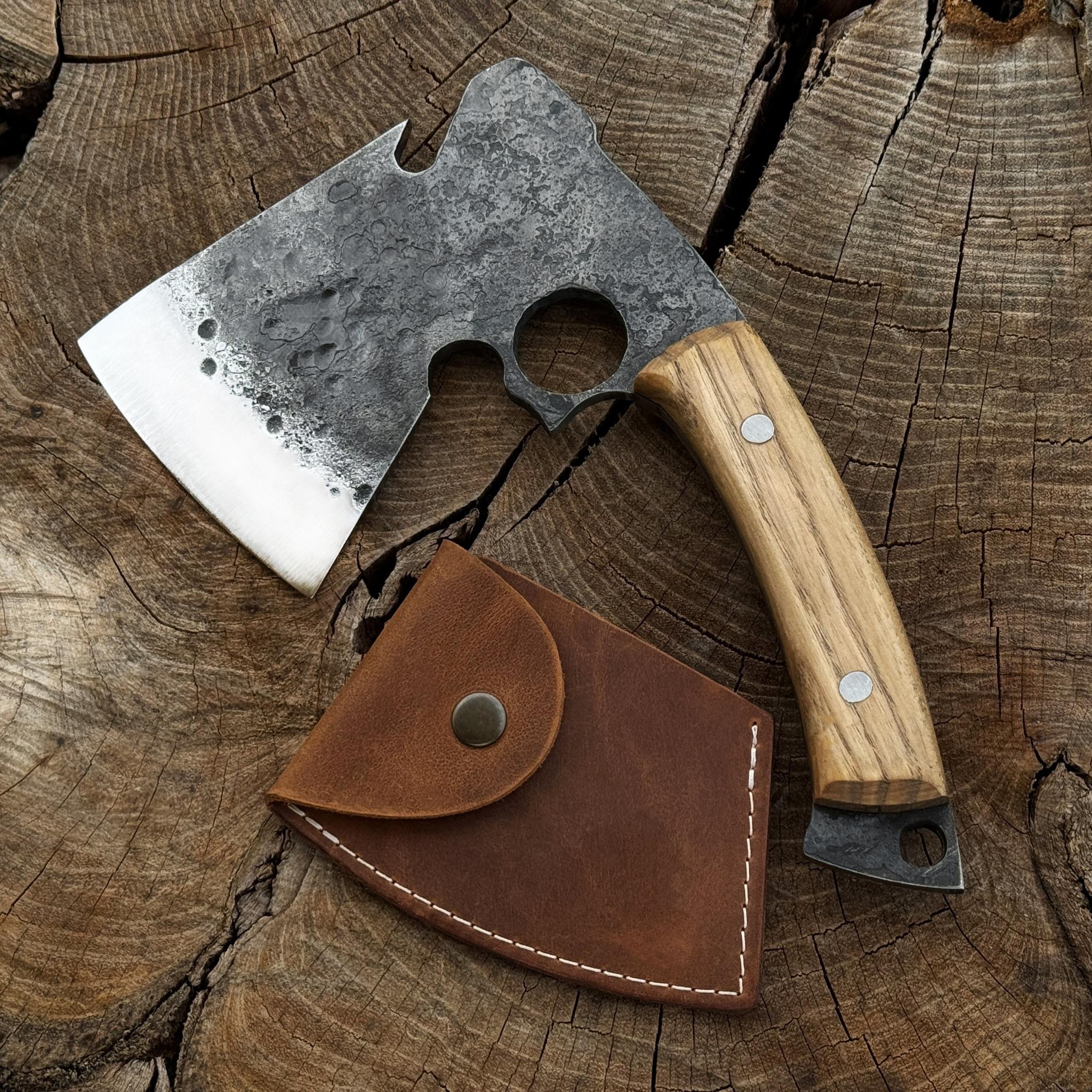 Small Flat Axe. Sharp Blade. Hand Forged From Carbon 52100 Steel ...