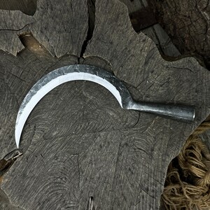Sickle With Forged Handle. Razor Sharp Blade. Hand Forged From Hardened ...