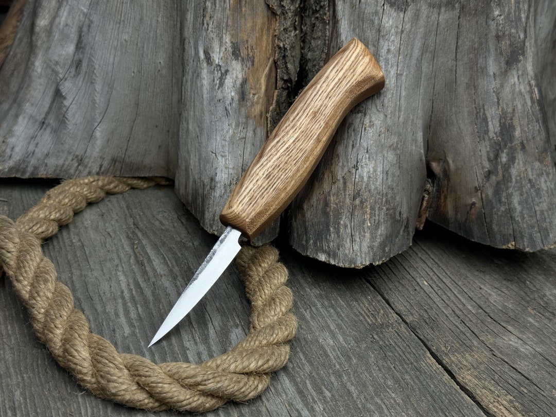 Small Sloyd Knife. Razor Sharp Blade. Hand Forged From Hardened Carbon ...