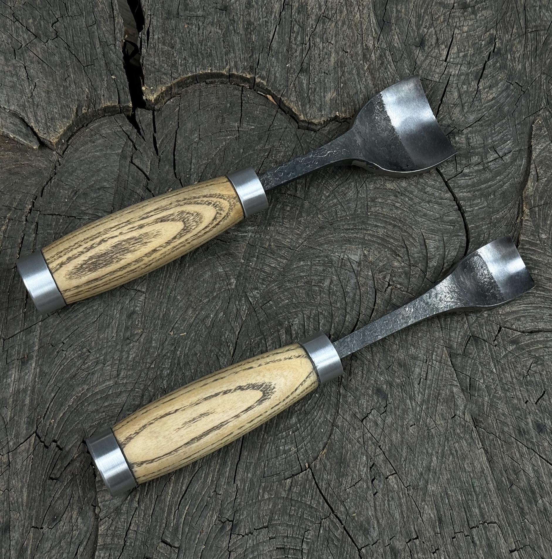Hand-forged Spoon Carving Gouges – Choose Your Size or Set of 2 – Sharp ...