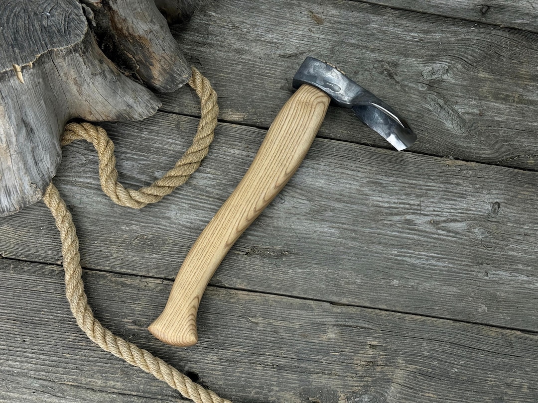 Curved Adze. Sharp Blade. Hand Forged From Hardened Carbon 52100 Steel ...