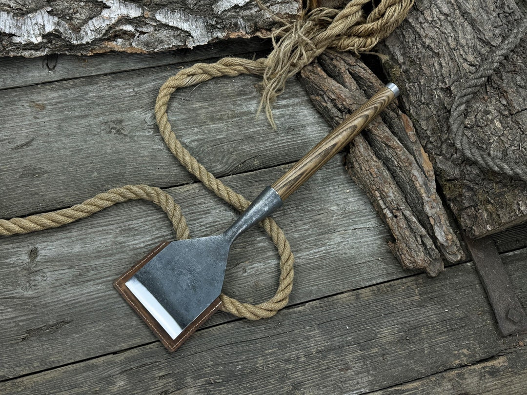 Straight Short Slick Chisel. Sharp Flat Blade. Hand Forged From ...