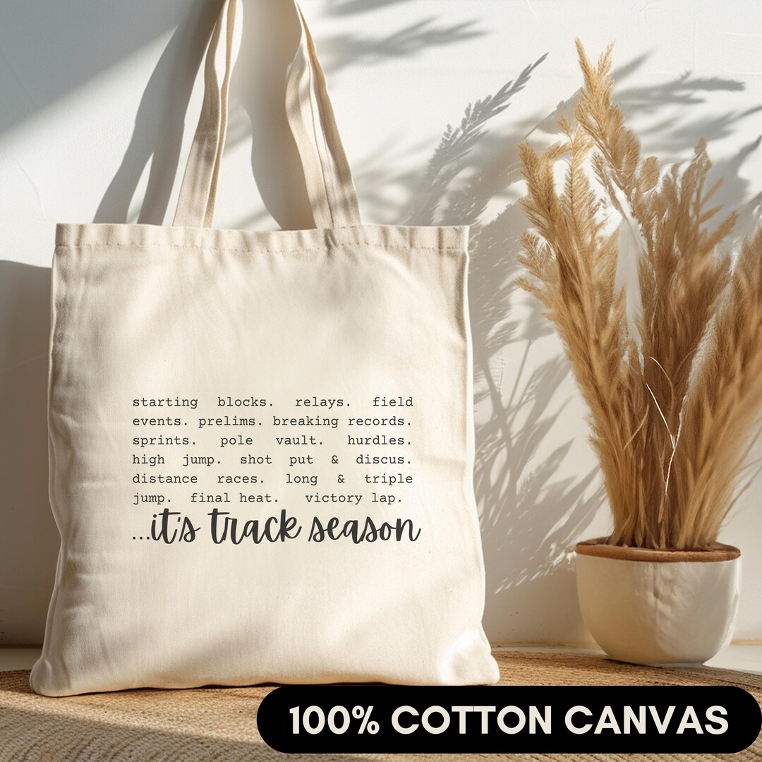 Track and Field Tote, Track Mom Tote Bag, Track Meet Totes, Track and ...