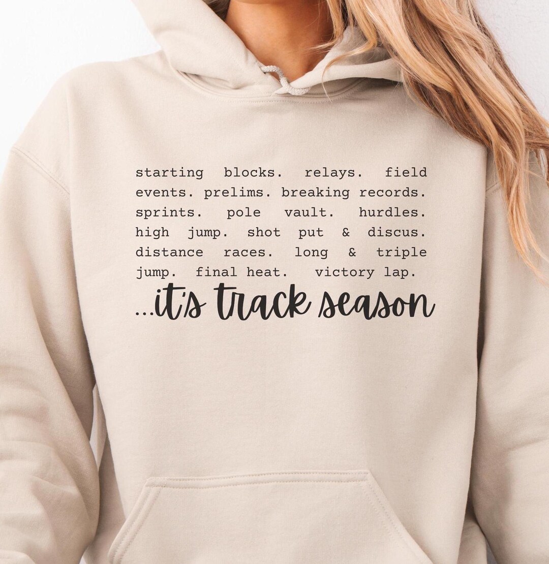Track and Field Hoodie, Track Mom Sweatshirt, Track Meet Shirt, Track ...