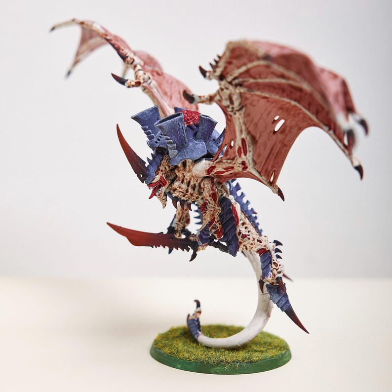 Tyranid Winged Hive Tyrant Traditional Painted Warhammer 40k - Etsy