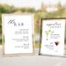 Signature Drinks and Cocktail Menu Signs - Canva Template - Etsy
