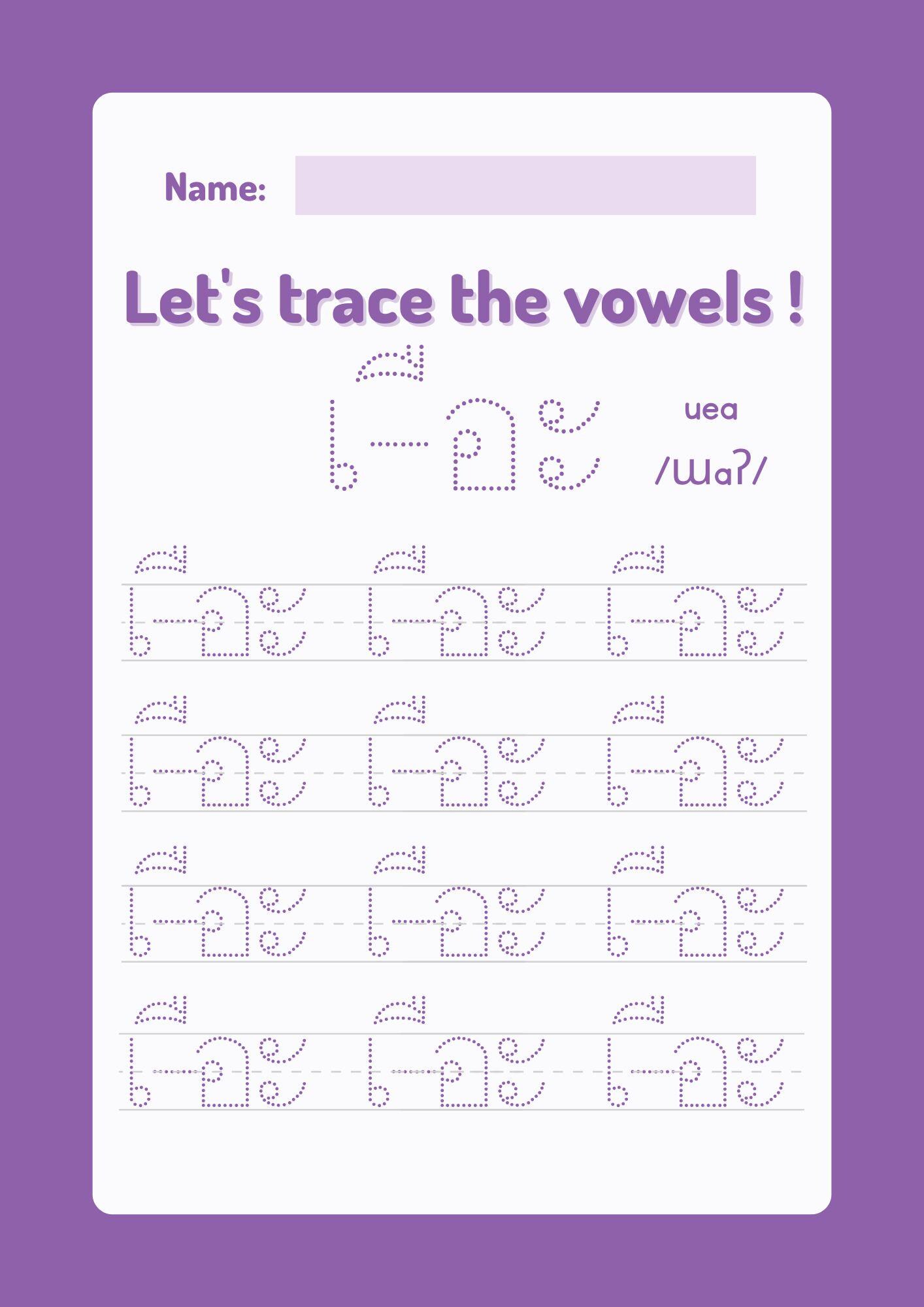 PDF Printable Tracing Thai Letters Vowels Numbers 86 Pages - Etsy