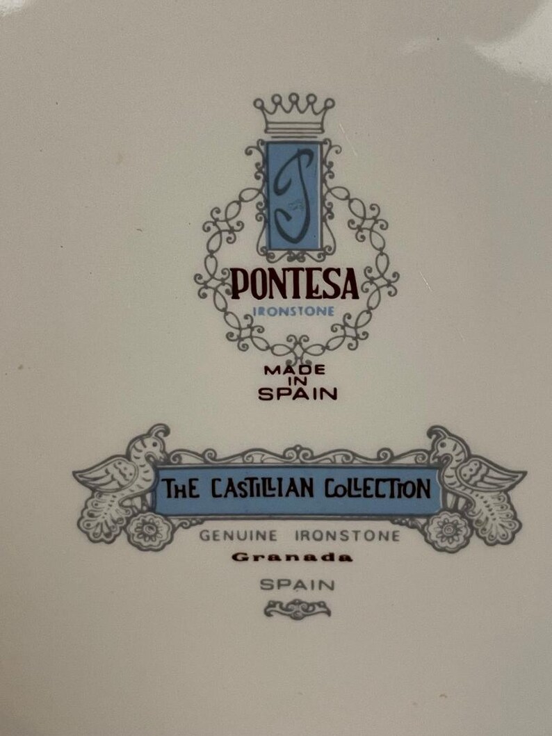 Pontesa Genuine Ironstone the Castillian Collection Granada Pattern ...