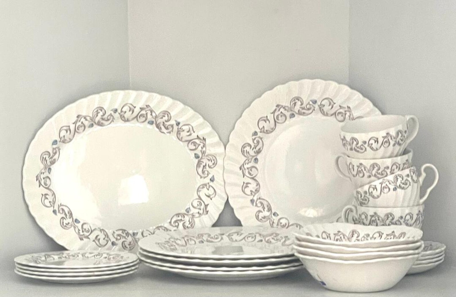 Vintage Encore Ironstone Hand Engraving Johnson Brothers English ...