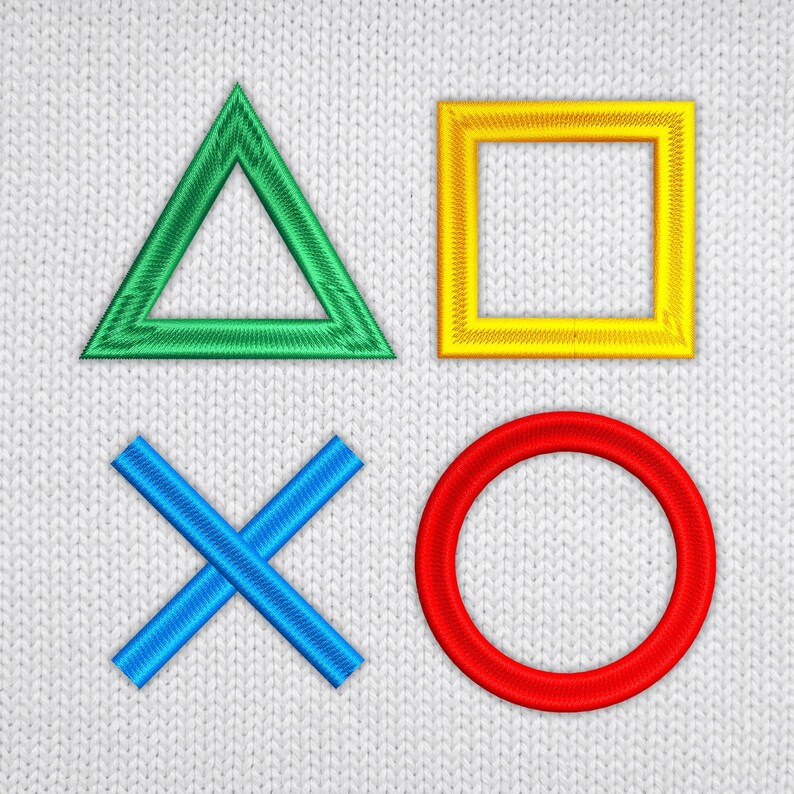Logo | Pop Culture | Geometric Shapes | Video Games | Embroidery Design ...