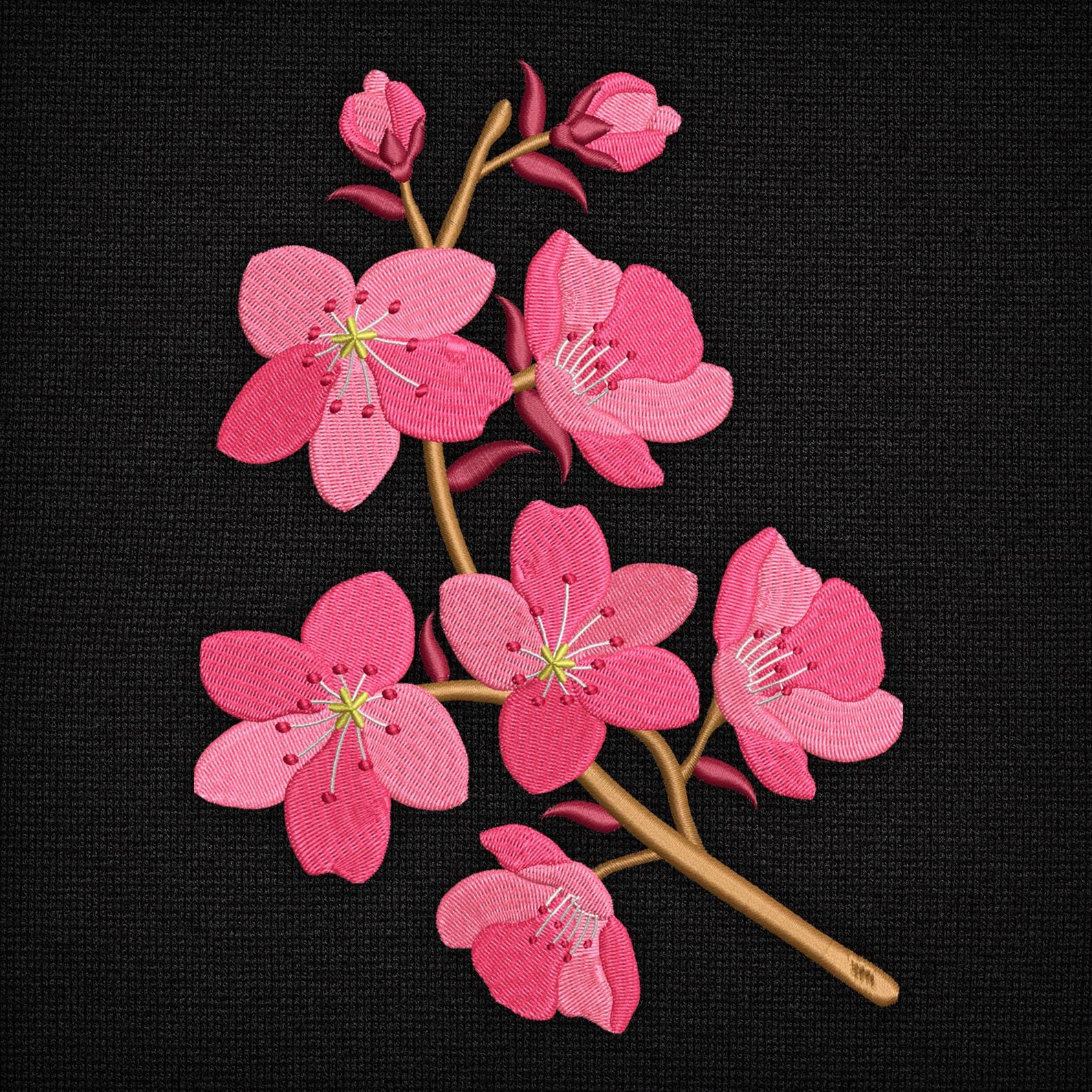 Cherry Blossom | Floral | Sakura | Japanese Cherry Tree | Embroidery ...