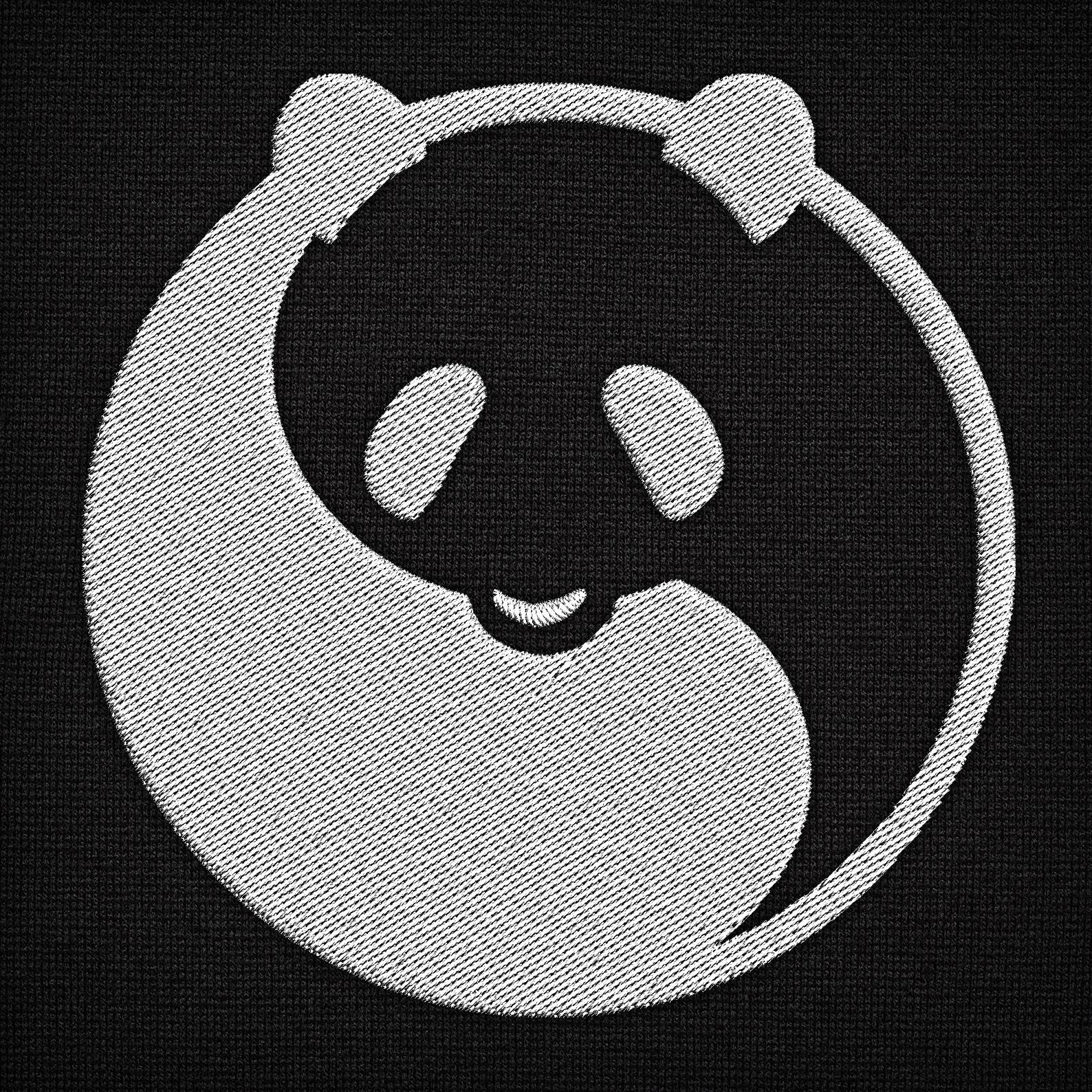 Panda Bear | Animal | Yin Yang | Symbol | Logo | China | Embroidery ...