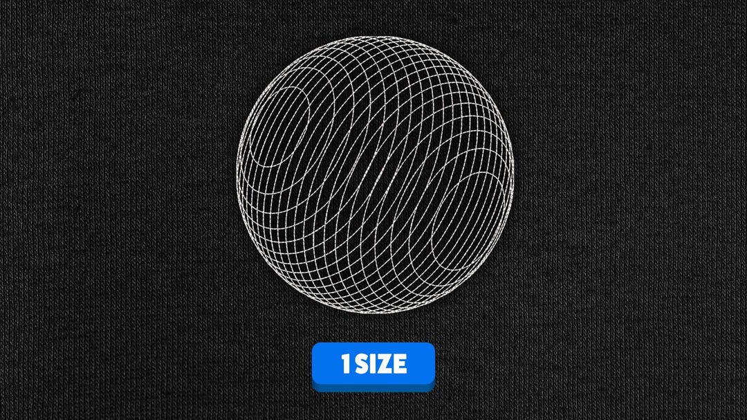 Sphere | Geometric | Rounded | Shape | Outline | Circle | Embroidery ...