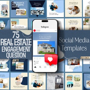 Luxury Real Estate Social Media Kit | 75 Editable Templates ...
