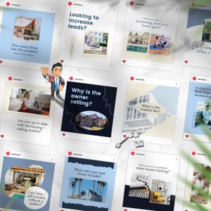 Luxury Real Estate Social Media Kit | 75 Editable Templates ...