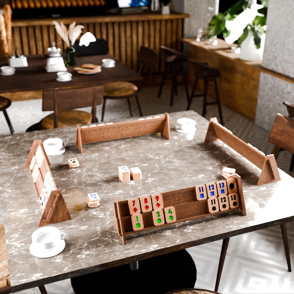 Rummi Kub Laser Cut Okey 101 Set Wooden, Rummy - Etsy