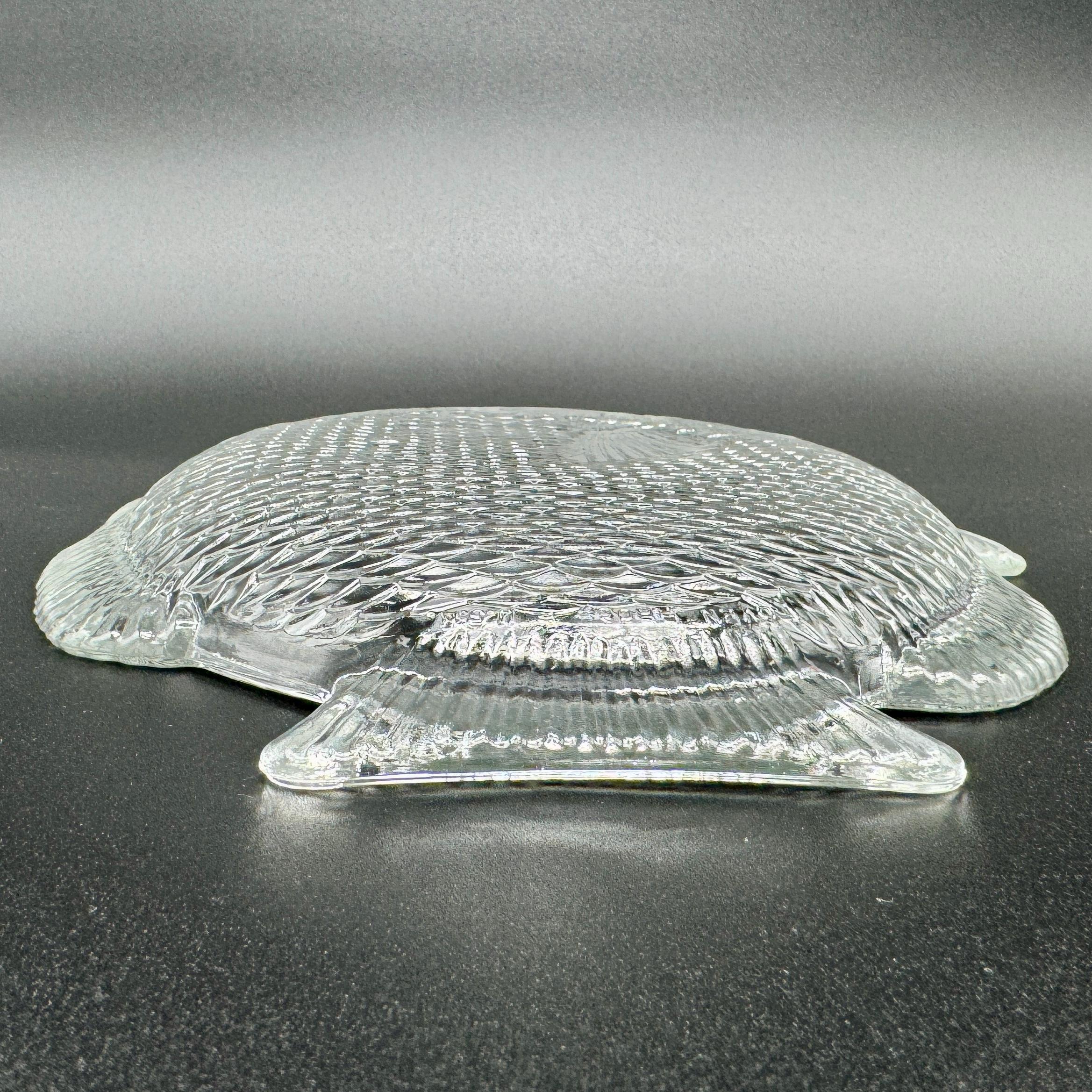 Set of 4 Vintage Clear Glass Fish Shaped Embossed Oven Proof Plates - Etsy