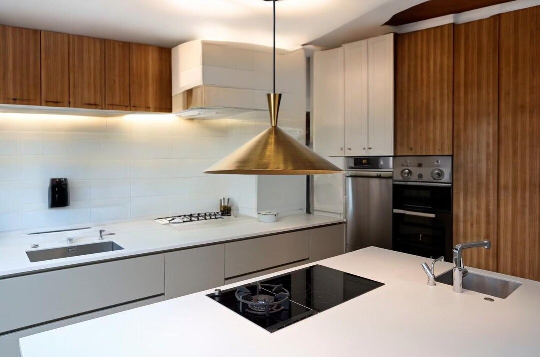 Handcrafted Brass Dome Pendant Light | Kitchen Island Lighting | Modern ...