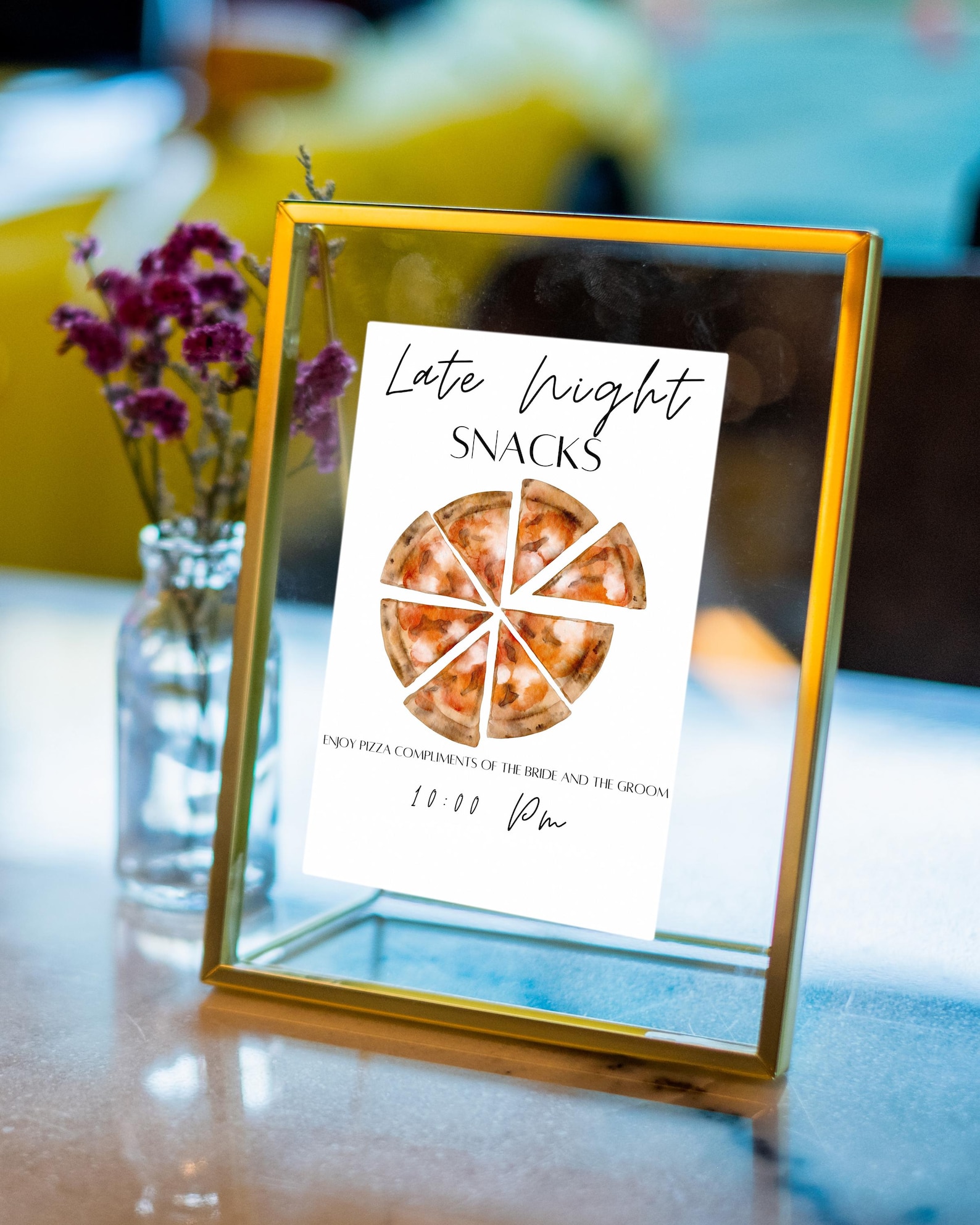 Wedding Late Night Snack Sign Template - Etsy