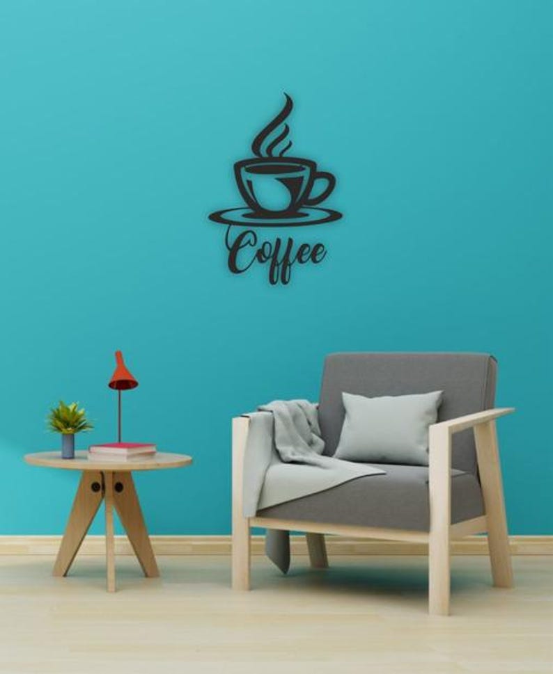 Laser Cut Metal Wall Art - Black Metal Wall Decor, Modern Minimalist ...