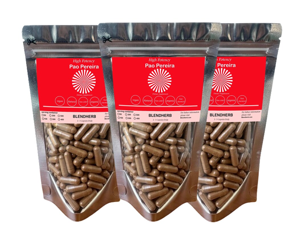 Pao Pereira Bark 500 Mg 10x Extract Geissospermum Vellosii Blendherb ...