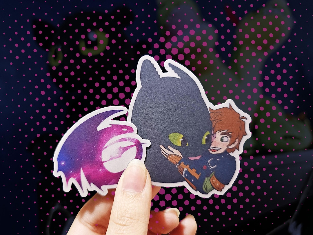 Hiccup and Toothless | HTTYD Stickers - Etsy