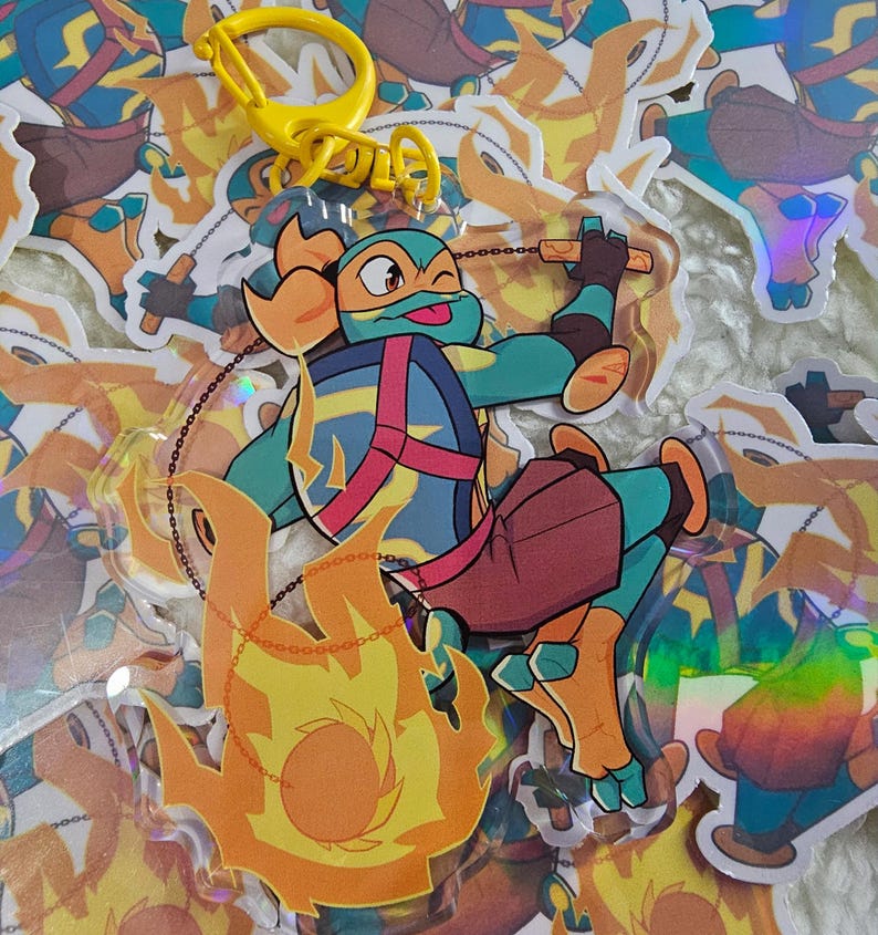 Acrylic Keychains - ROTTMNT Separated Leo AU - Etsy